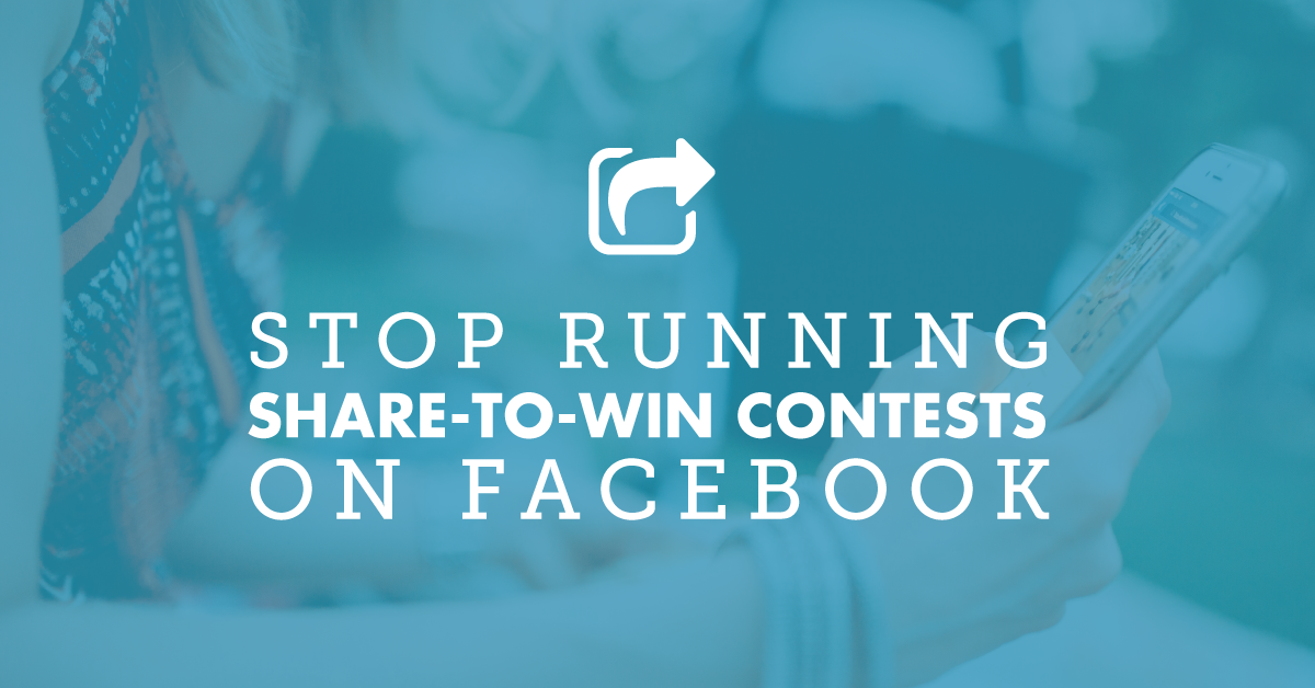 Stop Running Share-to-Win Contests – Kelly Podzemny